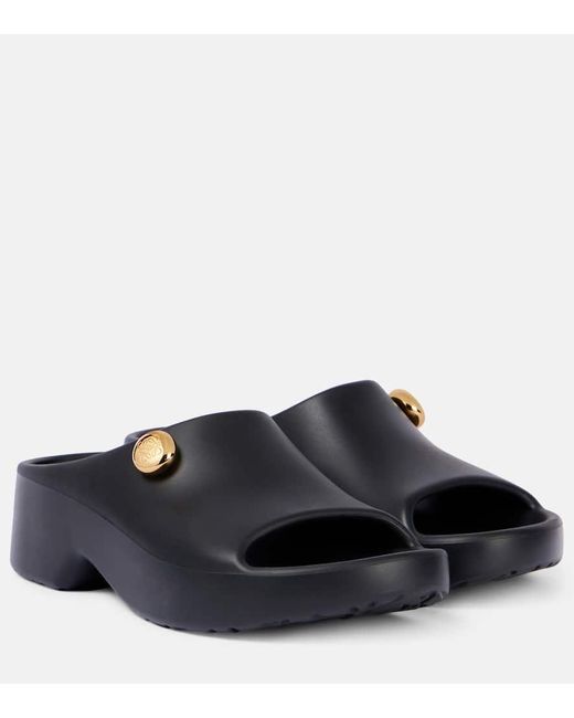 Loewe Foam Pebble Slides in Black | Lyst