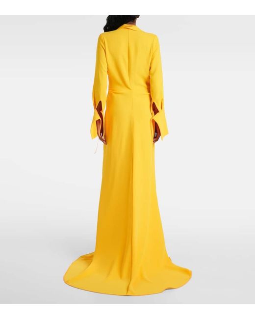 Maticevski Jupiter Draped Gown in Yellow | Lyst
