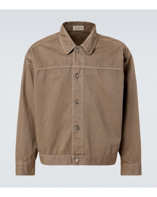 The Row Marcus Denim Jacket in Brown for Men | Lyst