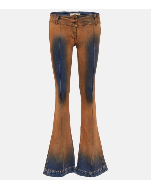 KNWLS Harley Low-rise Flared Jeans in Blue | Lyst