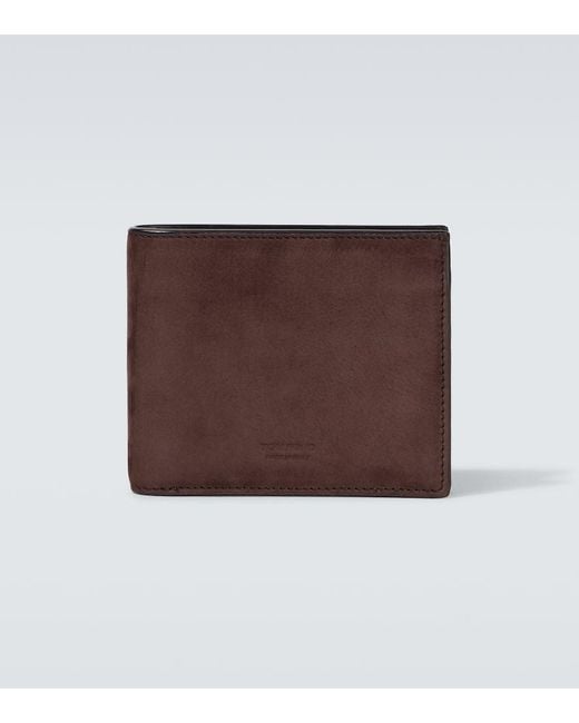 Tom Ford T Line Leather Bifold Wallet in Brown for Men | Lyst