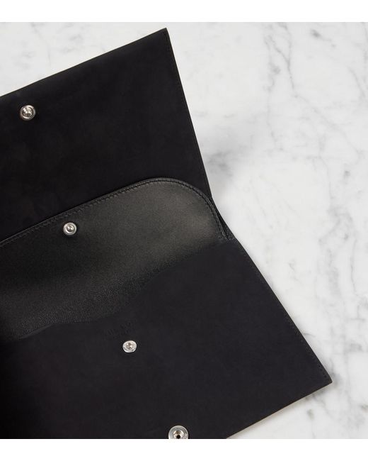 The Row Leather Pouch in Black | Lyst