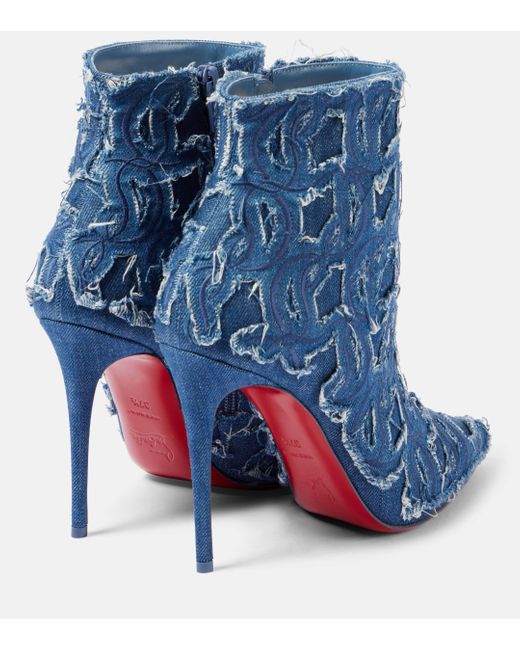 Christian Louboutin So Kate 100 Denim Pumps in Blue | Lyst Australia