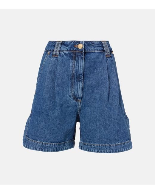 FARM Rio Denim Shorts in Blue | Lyst