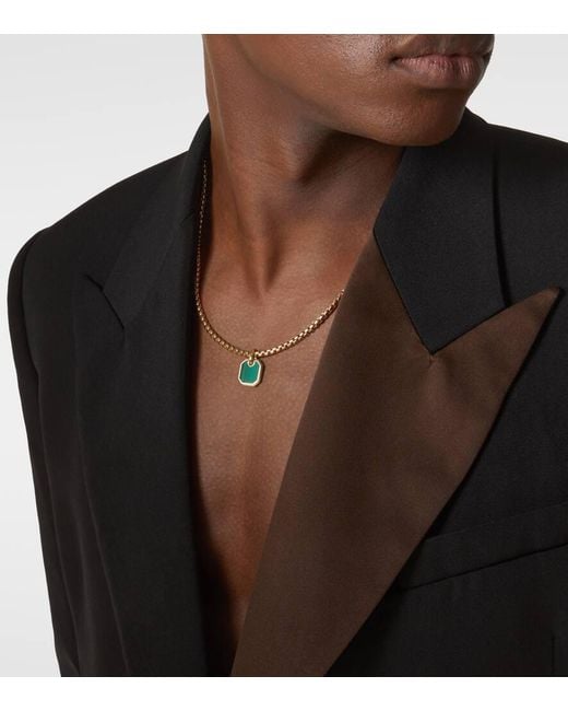 David Yurman Amulet 18Kt Pendant With Malachite in Green for Men | Lyst