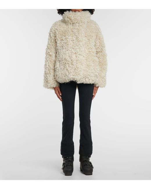 Goldbergh Woolly Faux Fur Jacket in Natural | Lyst