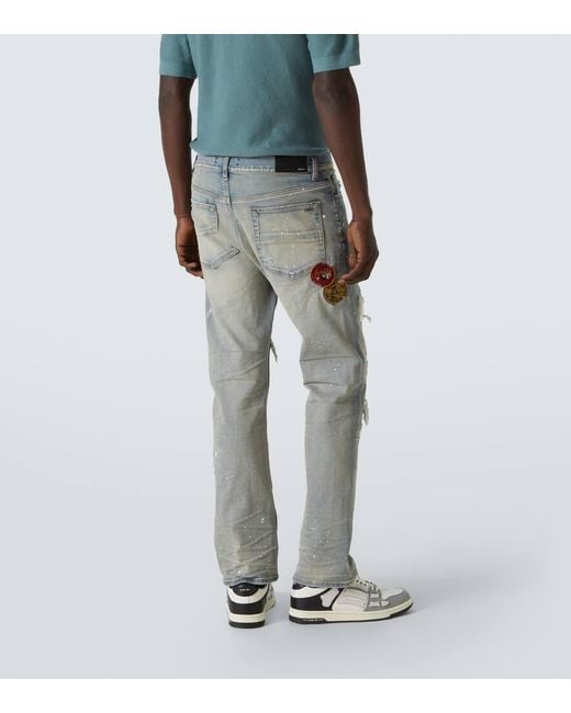 Amiri Vintage Patch Slim Jeans in Blue for Men | Lyst