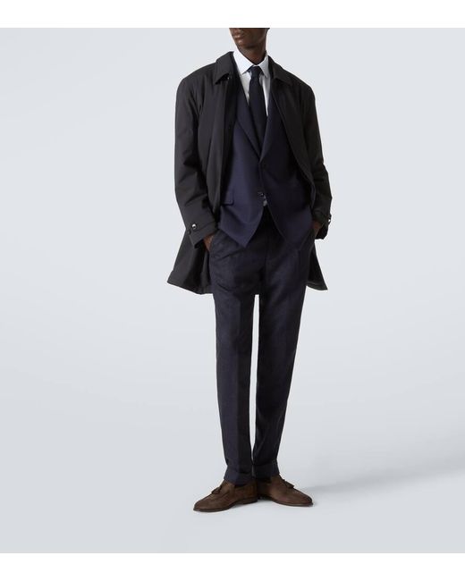 Brioni Wool, Silk, And Cashmere Suit Jacket in Blue for Men | Lyst