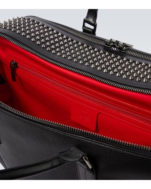Christian Louboutin Funky Studded Leather Duffel Bag in Black for Men ...