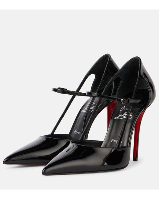 Christian Louboutin Miss Z 100 Patent Leather Pumps in Black | Lyst