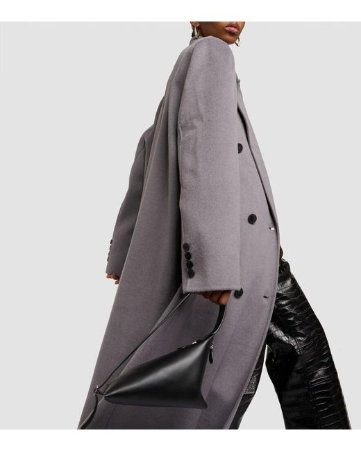 Frankie Shop Gaia Double-breasted Wool-blend Coat in Gray | Lyst