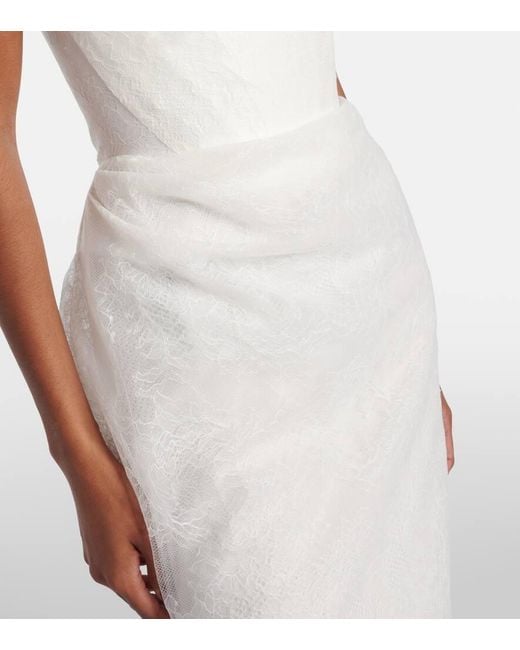 Vivienne Westwood Bridal Nova Cora Lace Corset Gown in White | Lyst UK