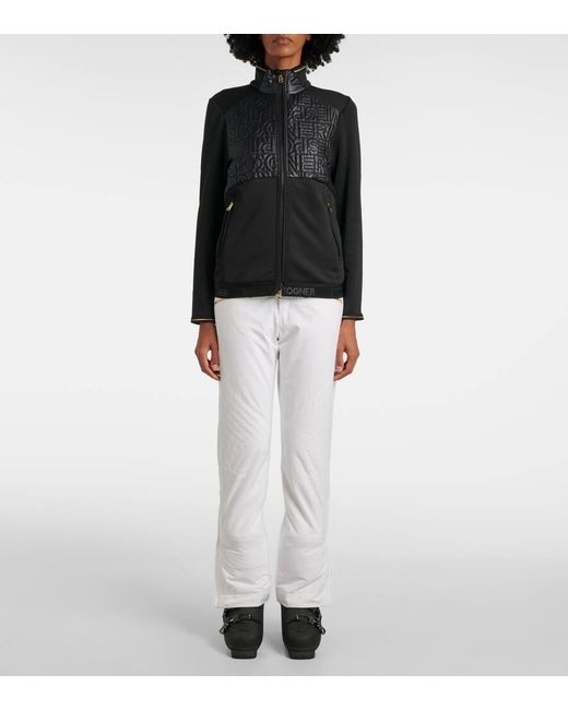 Bogner Piara Quilted Ski Jacket in Black | Lyst