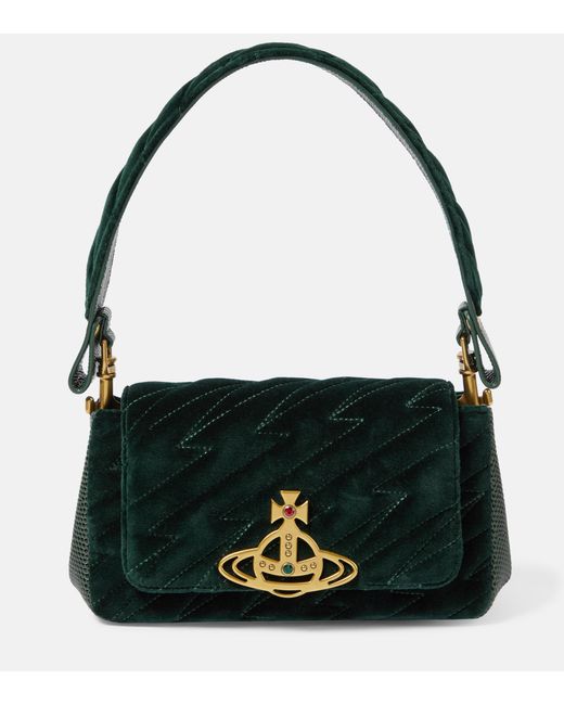 Vivienne Westwood Hazel Medium Quilted Shoulder Bag in Black | Lyst