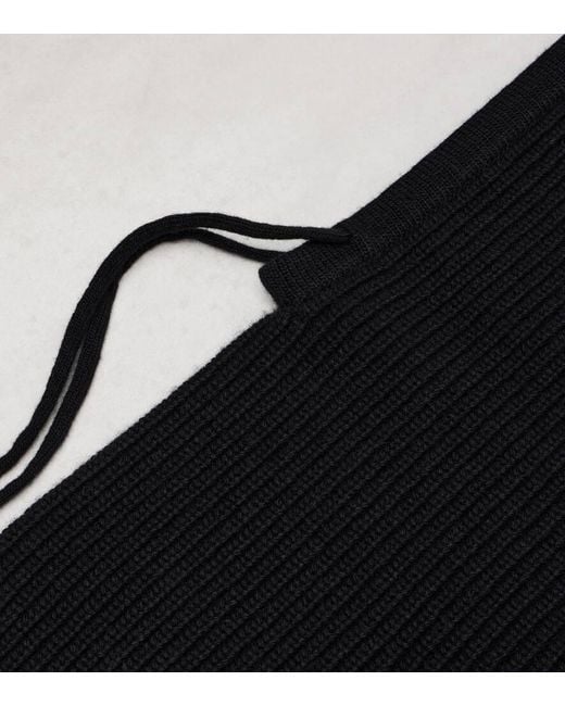 Prada Ribbed-Knit Wool And Cashmere Ski Mask in Black | Lyst