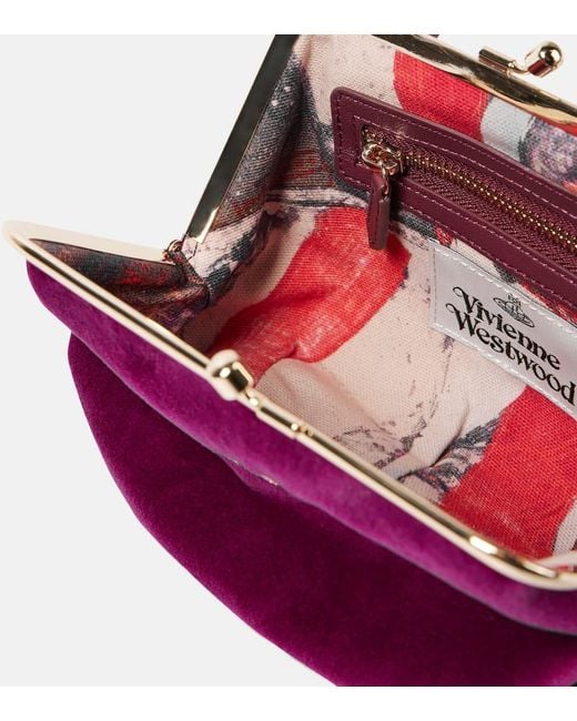 Vivienne Westwood Granny Frame Orb Velvet Tote Bag in Purple | Lyst