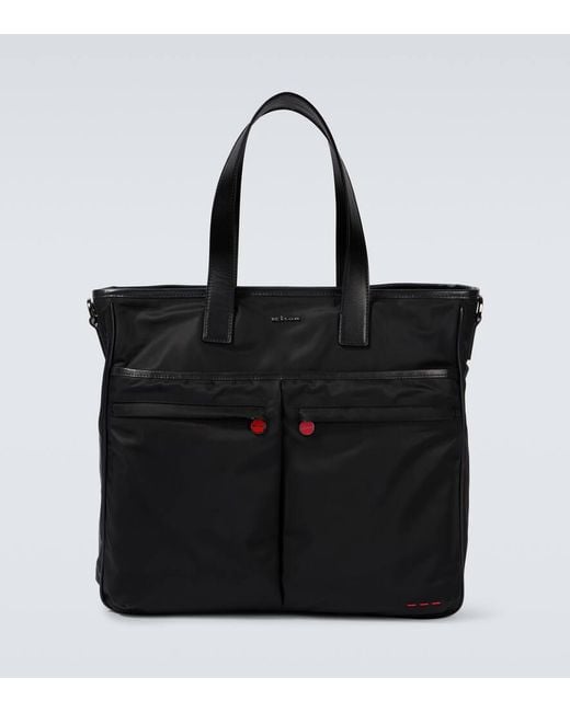 Kiton Leather-Trimmed Tote Bag in Black for Men | Lyst