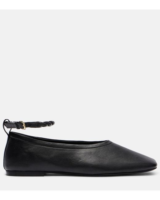 A.Emery Steele Leather Ballet Flats in Black | Lyst