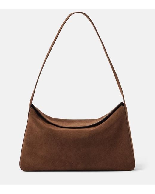 Aesther Ekme Suede Shoulder Bag in Brown | Lyst