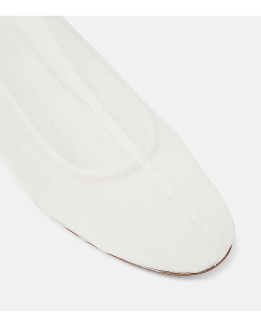 The Row Nymph Organza Ballet Flats in White | Lyst