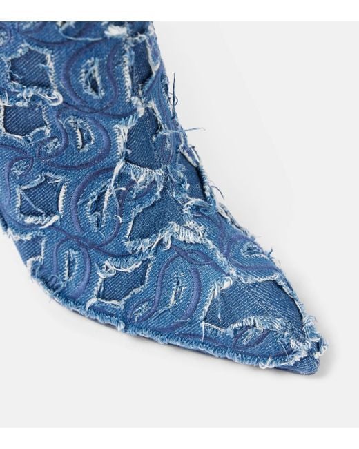 Christian Louboutin So Kate 100 Denim Pumps in Blue | Lyst Australia