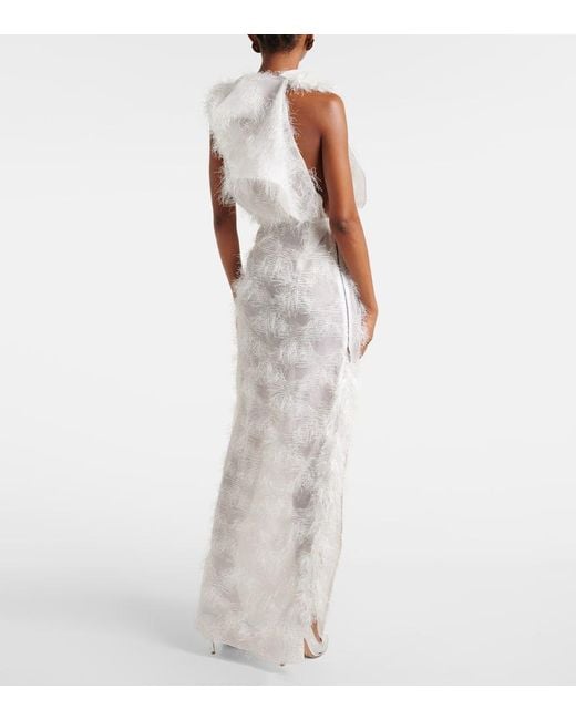 Maticevski Alabaster Silk-Blend Gown in White | Lyst