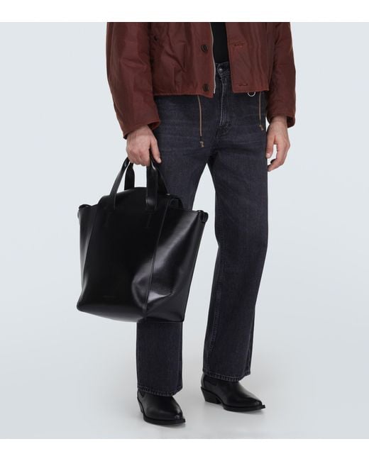Our Legacy More Leather Tote Bag in Black for Men | Lyst