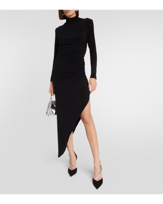 Jimmy Choo Bee 85 Embellished Suede Pumps in Black | Lyst UK