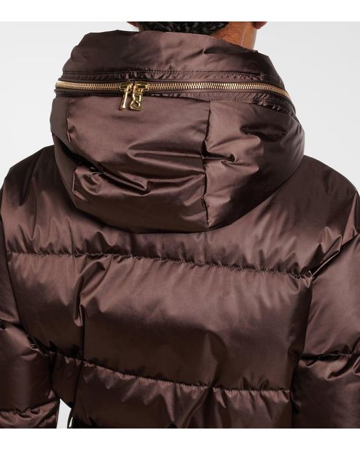 Bogner Selma Belted Ski Jacket in Brown | Lyst