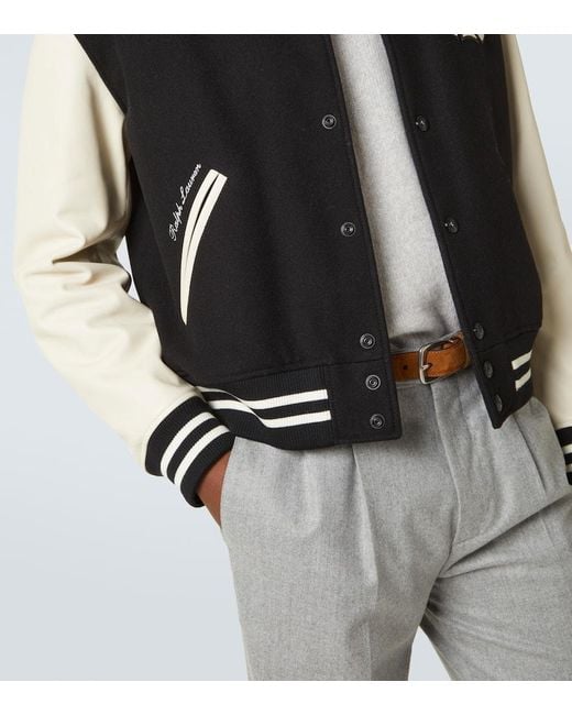 Ralph Lauren X New York Yankees Wool And Cashmere Varsity Jacket in ...