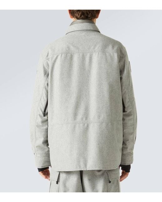 Moncler Antuco Virgin Wool Down Jacket in Gray for Men | Lyst