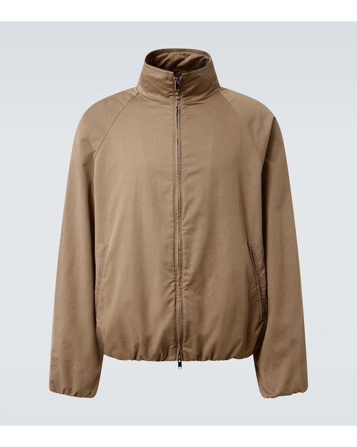 The Row Oyu Cotton And Cashmere Gabardine Jacket in Brown for Men | Lyst