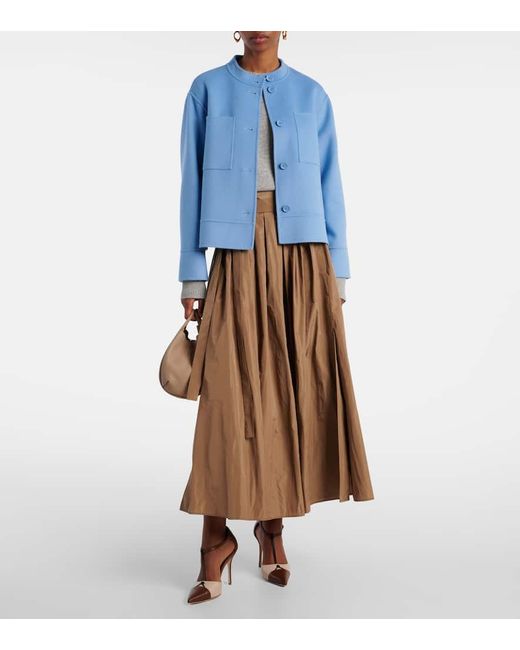 Max Mara Susanna Wool Jacket in Blue | Lyst
