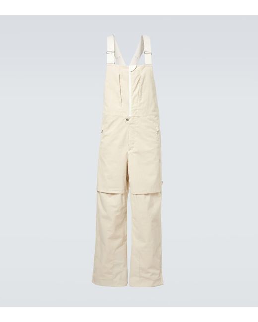 Brunello Cucinelli Cotton Corduroy Ski Salopettes in Natural for Men ...