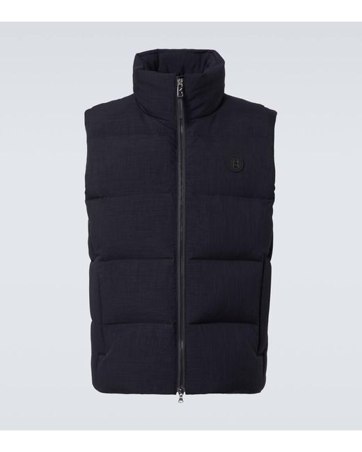 Bogner Yumo Puffer Vest in Blue for Men | Lyst