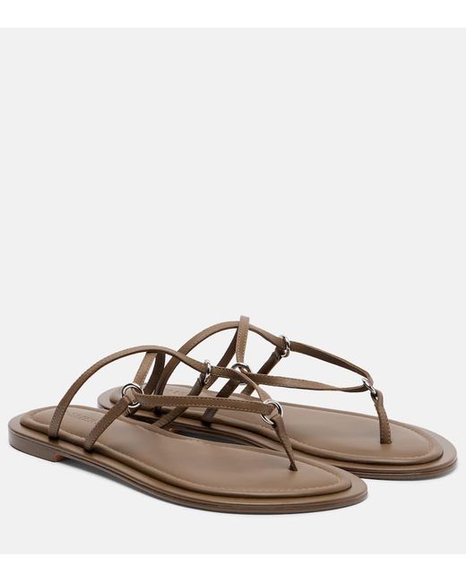 A.Emery Nanaka Leather Sandals in Brown | Lyst UK