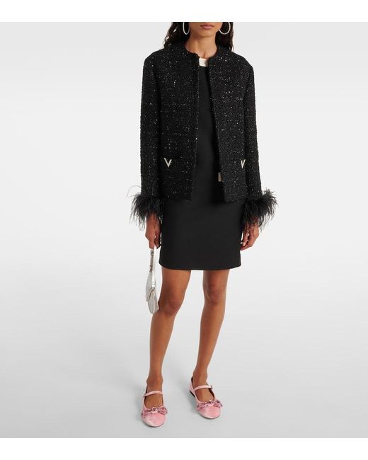 Mach & Mach Double Bow Velvet Ballet Flats in Pink | Lyst