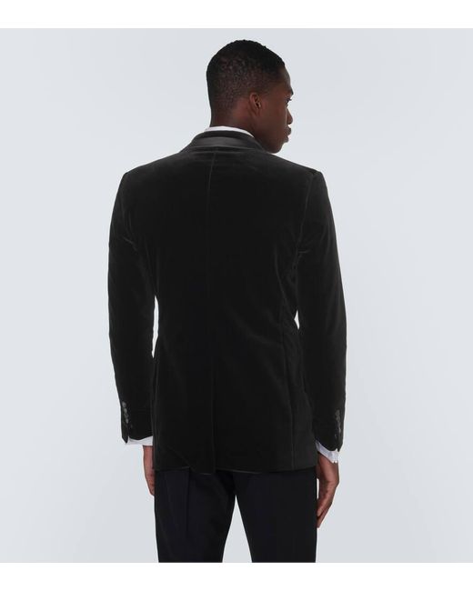Tom Ford Atticus Velvet Suit Jacket in Black for Men | Lyst