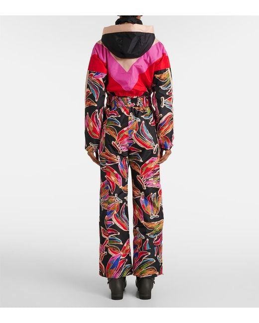 FARM Rio Printed Ski Suit in Red | Lyst