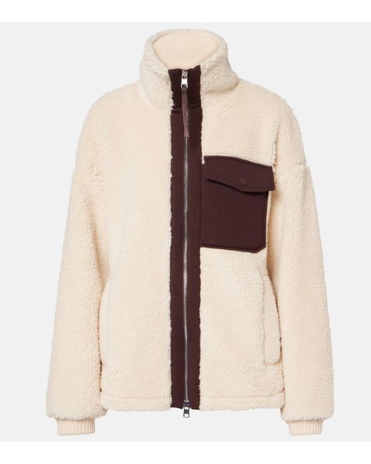 Varley Lowell Teddy Jacket in Natural | Lyst UK