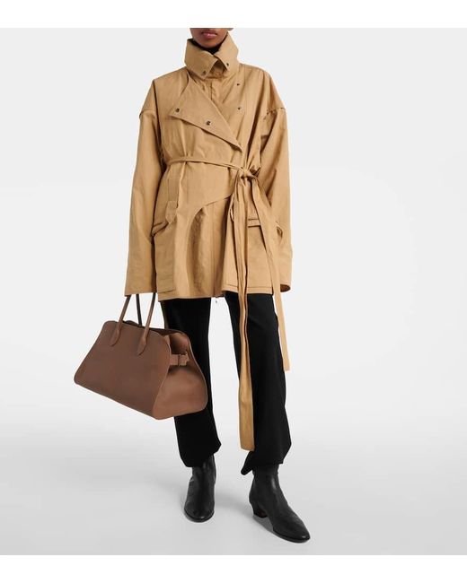 The Row Hereditas Leather Ankle Boots in Black | Lyst