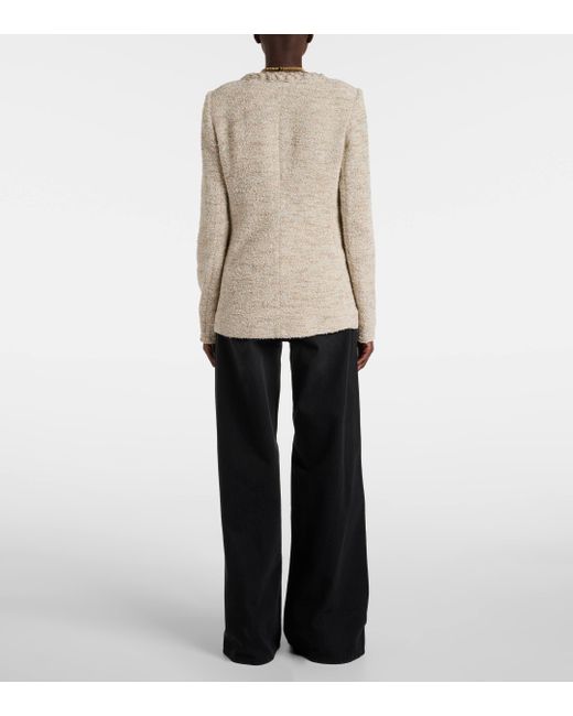 Isabel Marant Germina Tweed Jacket in Natural | Lyst UK