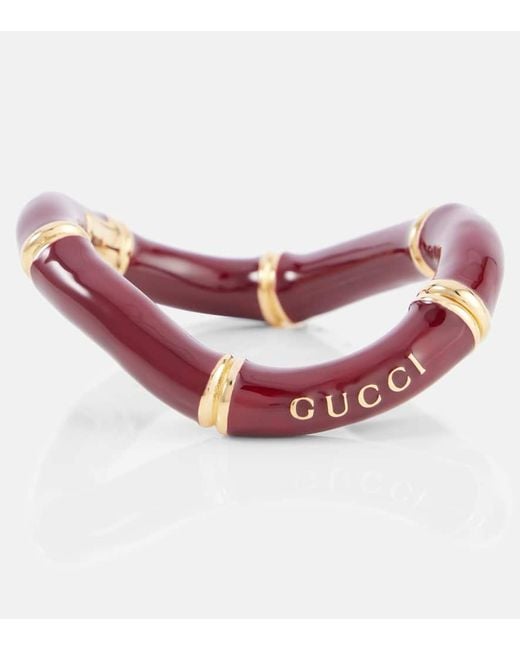 Gucci Logo Bangle in Pink | Lyst