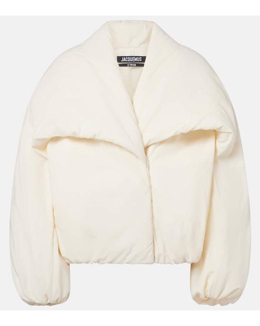 Jacquemus Chale Bomber Jacket in White | Lyst UK