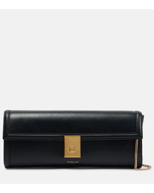 DeMellier London Seville Mini Leather Clutch in Black | Lyst UK