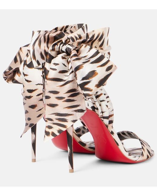 Christian Louboutin Bridal Sandale Du Desert 100 Sandals in Pink | Lyst