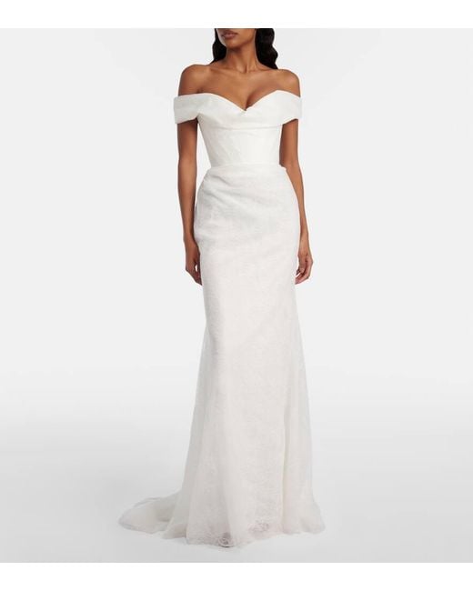 Vivienne Westwood Bridal Nova Cora Lace Corset Gown in White | Lyst UK
