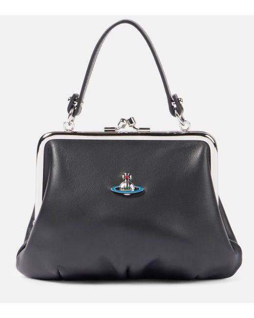 Vivienne Westwood Granny Frame Leather Tote Bag in Black | Lyst UK