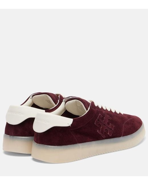 Tory Burch Phoenix Suede Sneakers in Red | Lyst UK