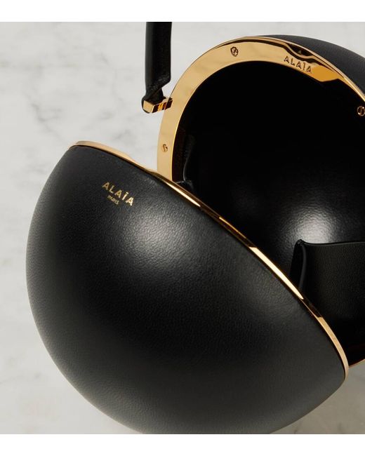 Alaïa Sphere Leather Tote Bag in Black | Lyst